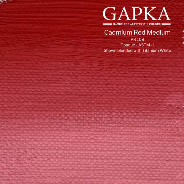 Cadmium Red Medium Artists' Oil Paint – Gapka